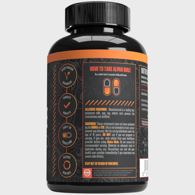 Alpha Male - Male Support Supplement - 60 Capsules - Pure Labs